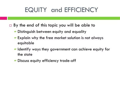 Ppt Equity And Efficiency Powerpoint Presentation Free Download Id