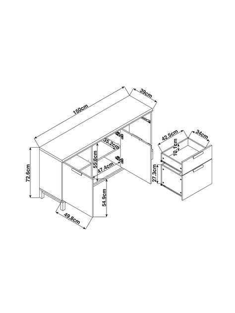 Buy Grey Bronx Oak Effect Sideboard From The Next Uk Online Shop