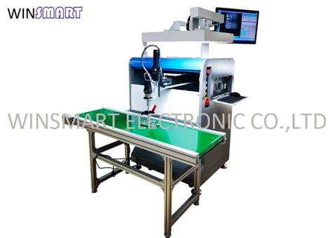 Camera High Volume Smt Glue Dispensing Line Working With Conveyor