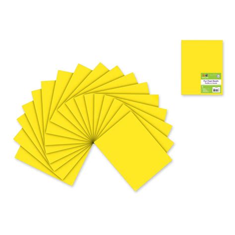 Hoja Foami Amarillo Neon