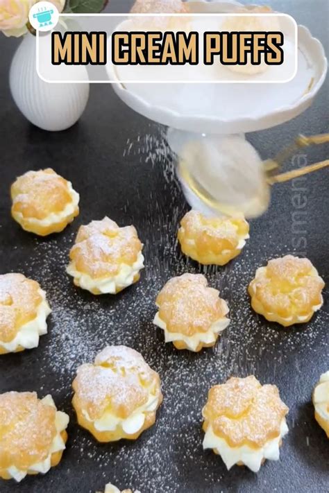 🍬 Tiny Temptations Irresistible Mini Cream Puffs Recipe 🌟😋 [video