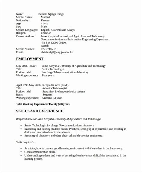 Electronics Technician Resume Sample Fresh Electronics Resume Template