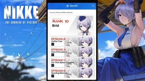 Nikke All Brid Bond Story Episode Cutscenes With Timestamps Nikke