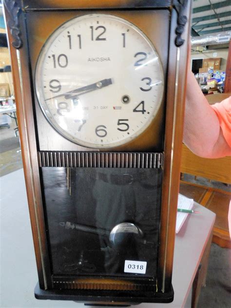 Sold Price 31 Day Wall Clock Made In Japan Aikosha October 6 0122 9