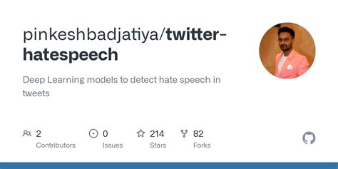 Github Pinkeshbadjatiyatwitter Hatespeech Deep Learning Models To