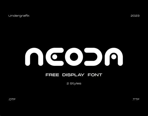 Neoda Free Display Font Behance