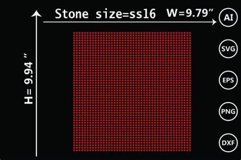 Pattern Rhinestone Templates Design Graphic By Transform200