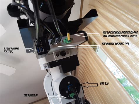 Replacing The Ioptron Cem60 Mounts Factory Usb And Power Plugs Atm