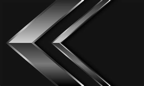 Premium Vector Abstract Silver Arrow Direction Geometric Grey Blank