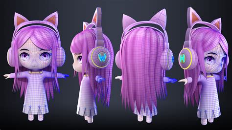 Williamt Stylized Chibi Character And Pet Modeling