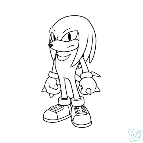 32 Knuckles Ausmalbilder Druckbare Pdf Zeichnungen