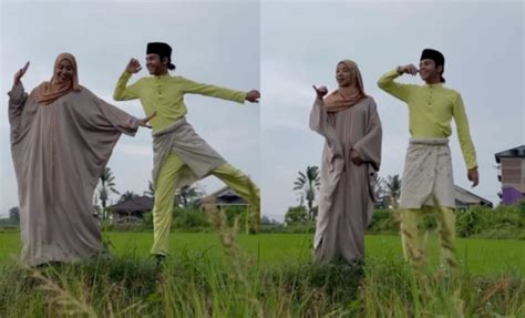 Terkinja Kinja Menari Netizen Tegur Tudung Isteri Dai Syed Makin Singkat