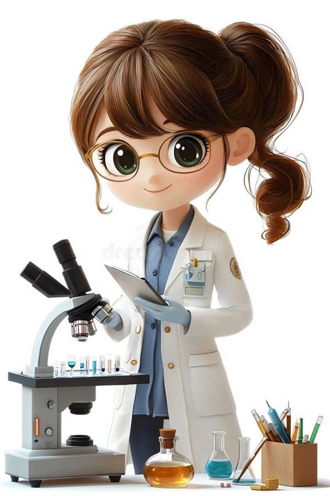 Scientist Girl Cartoon 2026