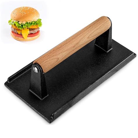 Panini Press Pro Grade Pre Seasoned Cast Iron Grill Weight 2pk Heavy