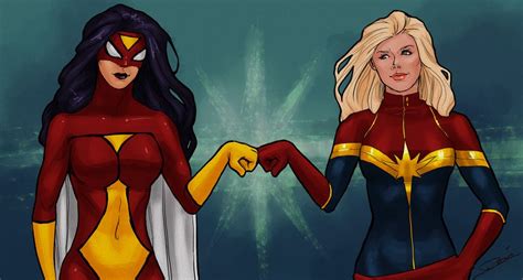 Marvel Universe Carol Danvers X Jessica Drew Caroljess Marvel Dc