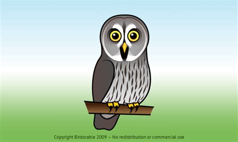 Meet The Adorable And Elusive Great Grey Owl By Birdorable