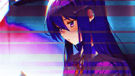 Glitched Yuri Wallpaper Ddlc