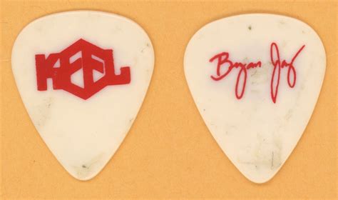 Keel Bryan Jay Vintage Guitar Pick 1985 Right To Rock Tour Autographia