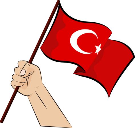 Turkish Flag In Hand 21013649 Png