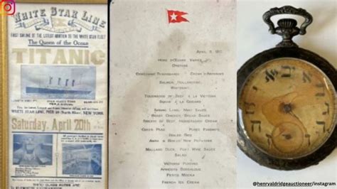 Rare First Class Dinner Menu From Titanic To Be Auctioned 111 Years After The Ships Sinking