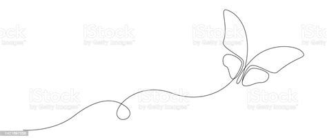 하나의 연속 선 그리기의 나비 웰빙 아름다움 또는 스파 살롱 로고와 간단한 선형 스타일의 분배기 개념을위한 아름다운 비행 나방 편집 가능한 스트로크 낙서 벡터 일러스트 레이