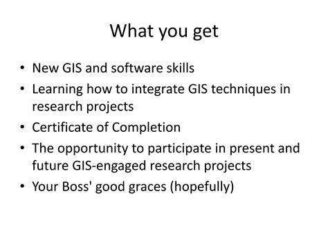 Lecture On Gis Workshop Overview Tropx Ppt