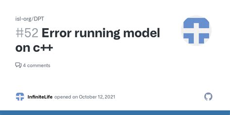 Error Running Model On C Issue Isl Org DPT GitHub