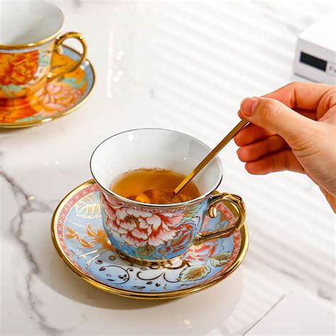 欧式陶瓷咖啡杯子套装英式下午花茶家用小奢华优雅咖啡杯高档精致 阿里巴巴