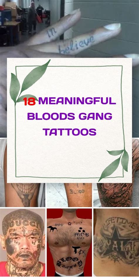Bloods Tattoo Symbol Meaning Design And Cultural Significance