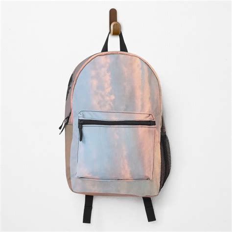 Sideways Pink Cloudy Sunset On The Water Backpack For Sale By