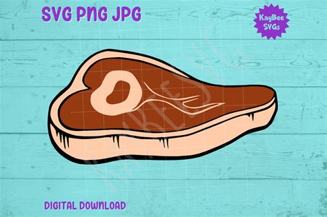 Raw Steak Svg Png  Cut Files Graphic By Kaybeesvgs · Creative Fabrica
