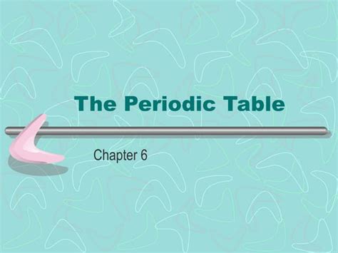 Periodic Table Ppt Ppt