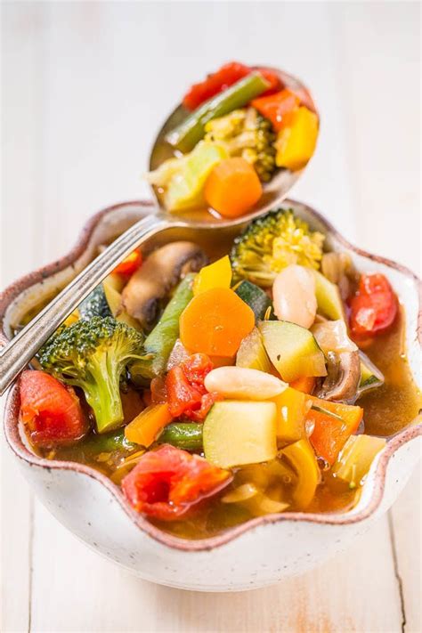 Weight Loss Vegetable Soup Recipe Low Calorie Averie Cooks