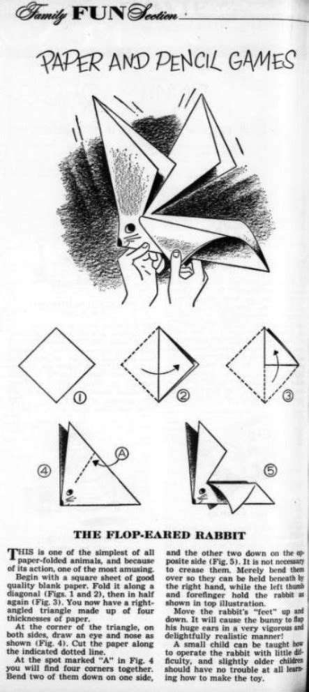 David Mitchells Origami Heaven History The Lop Eared Rabbit