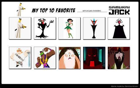 My Top 10 Favourite Samurai Jack Characters By Julinhafidelis On Deviantart