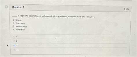 Solved Question 21 ﻿ptsis A Specific Psychological And