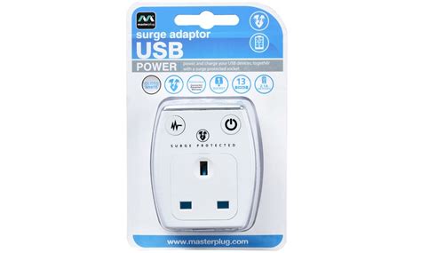 Masterplug Usb Surge Adaptors Groupon