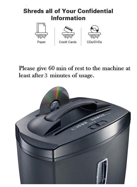 St 30cc 10 Sheet Cross Cut Paper Cddvd And Credit Card Shredder With