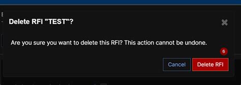 How To Delete An Rfi In Heavyjob Project Management