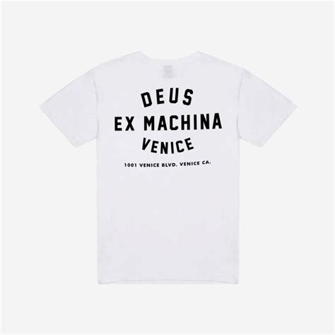 데우스 엑스 마키나 베니스 스컬 티셔츠 화이트 Deus Ex Machina Kream
