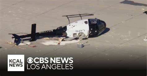 Lapd Helicopter Crashes Amid Strong Winds In Orange County Cbs Los
