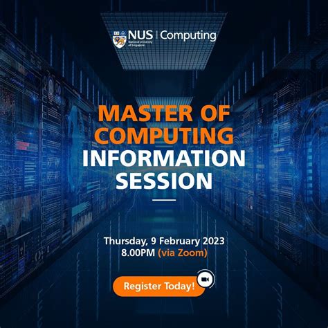 Nuscomputing Nus Masterofcomputing Infosession Masters It