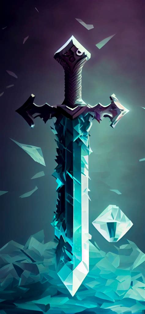 Minecraft Diamond Sword Wallpaper