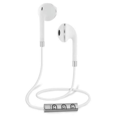 Sentry Bt879 Deluxe Bluetooth Earbud With Inline Mic And Pouch White Walmart Business Supplies