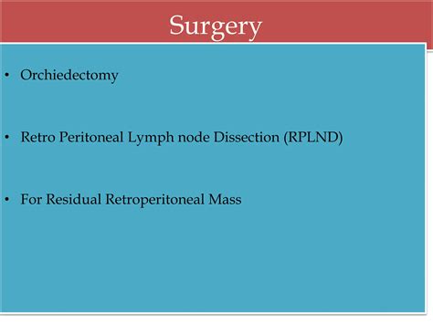 Non Seminoma Germ Cell Tumor Managementpptx