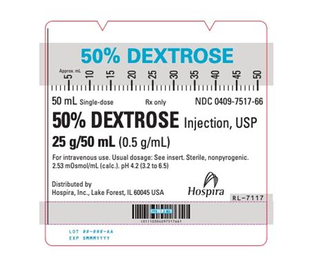 Dailymed 50 Dextrose Injection Solution