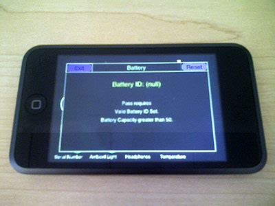 IPod Touch Diagnostic Mode Revealed In Pictures
