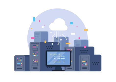 Premium Vector Computation Of Big Data Center Internet Traffic Routing Energy Station