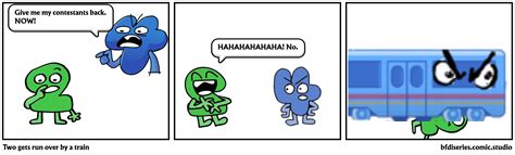 Two Gets Run Over By A Train Comic Studio