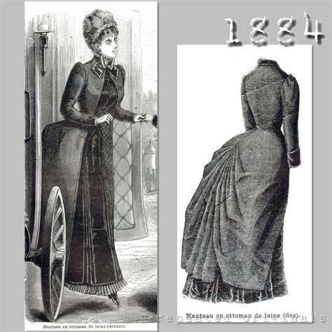 1884 Ottoman Woollen Coat Sewing Pattern Instant Download Pdf Coat